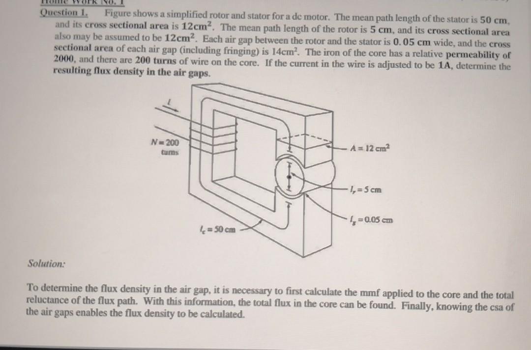 Solved Question 1 Figure shows a simplified rotor and stator | Chegg.com