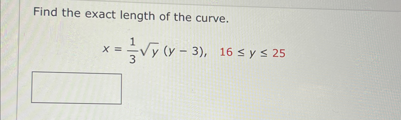 Solved Find the exact length of the | Chegg.com