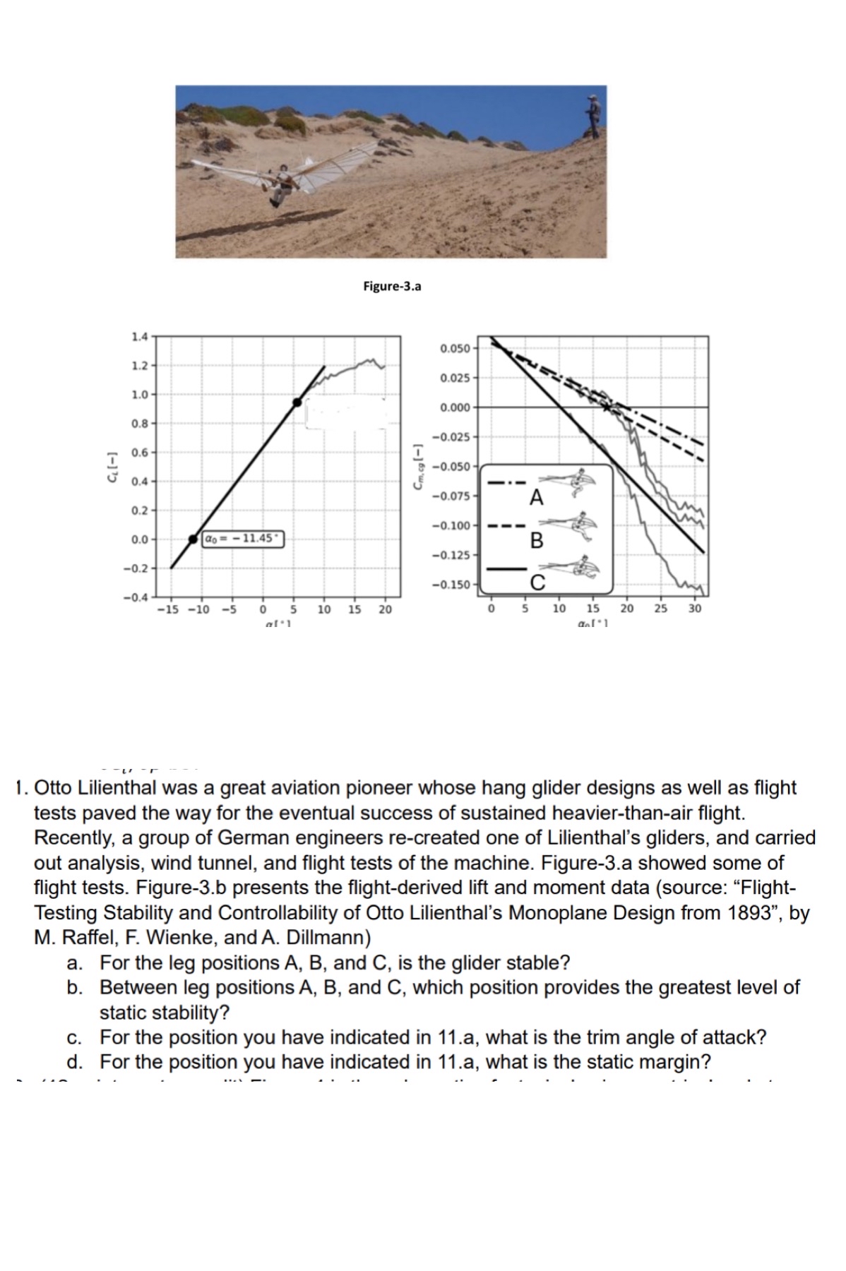 Solved Figure-3.aOtto Lilienthal was a great aviation | Chegg.com