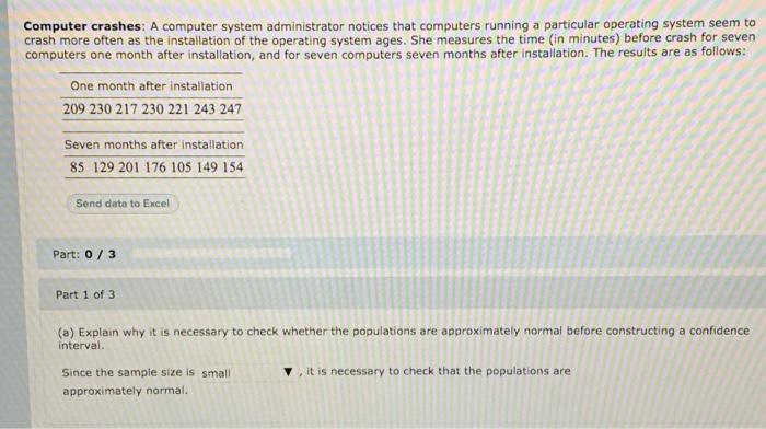 Solved Computer crashes: A computer system administrator | Chegg.com