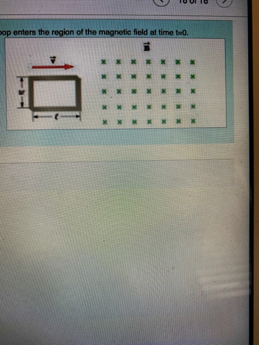 Solved A 0.10m by 0.05m rectangular loop with resistance | Chegg.com