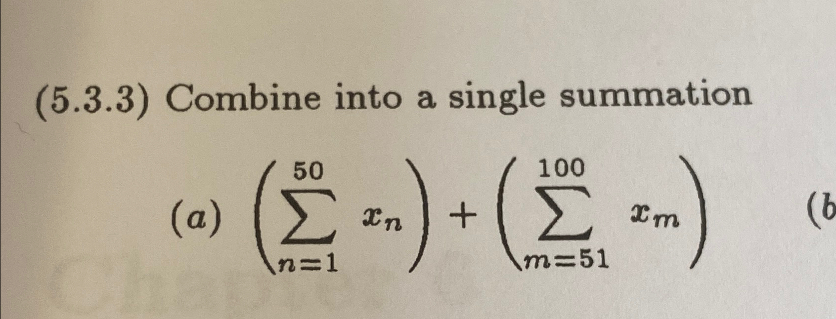 Solved (5.3.3) ﻿Combine into a single | Chegg.com