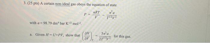 Solved 2. (25 pts) Use the Gibbs equations, Maxwell | Chegg.com