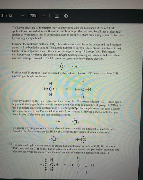 Solved Lewis Structures and Molecular Geometry Introduction | Chegg.com