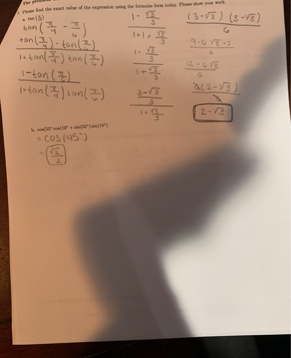 Solved please check my work to show me where i might have | Chegg.com