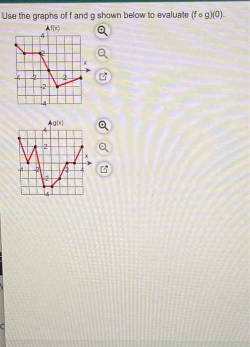 Solved use the graphs of F and G shown below to elvalute (f | Chegg.com