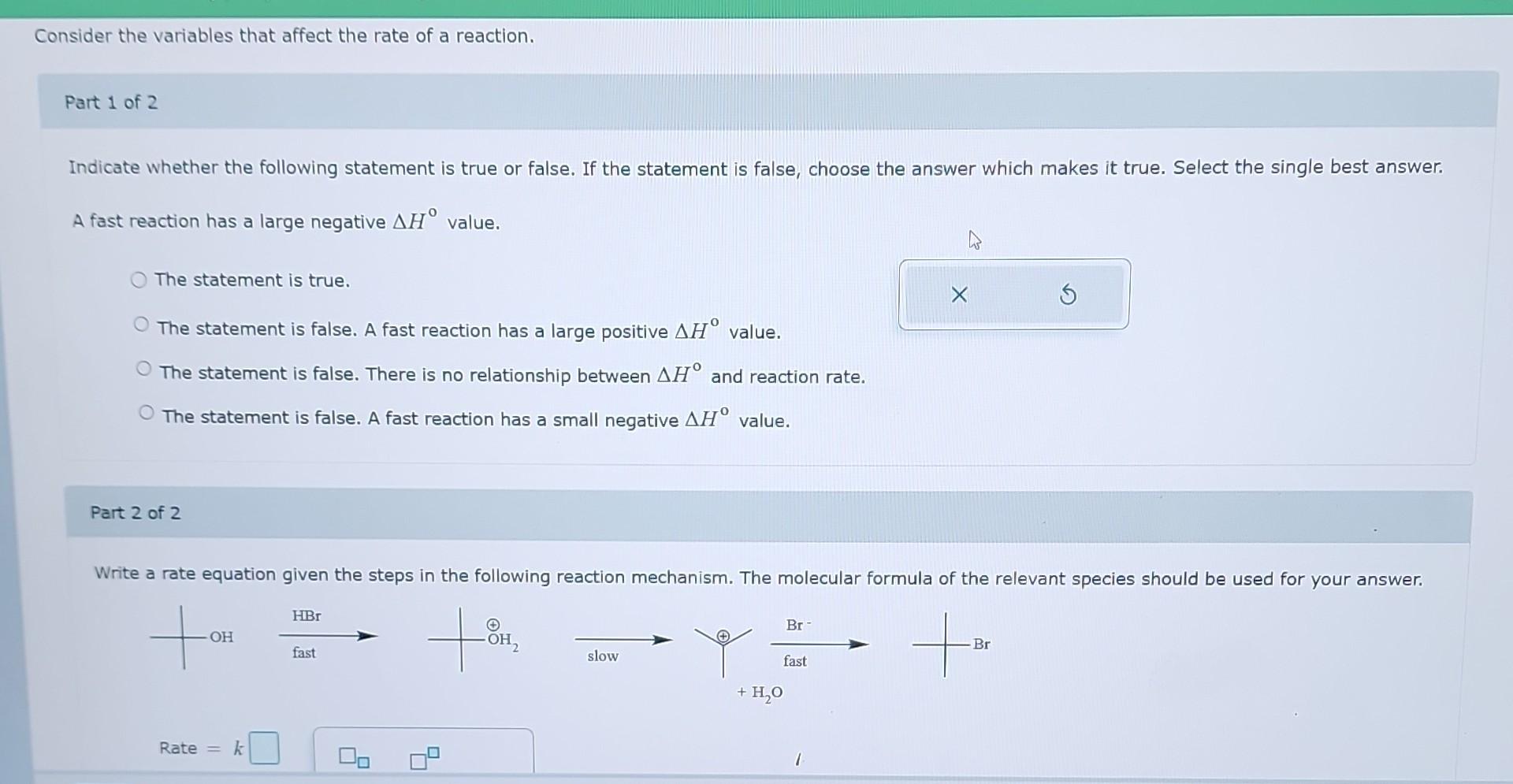 Solved Consider the variables that affect the rate of a | Chegg.com