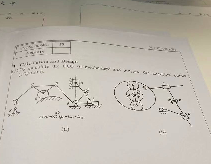 Solved 3. ﻿Calculation and Design(1) ﻿To calculate the DOF | Chegg.com