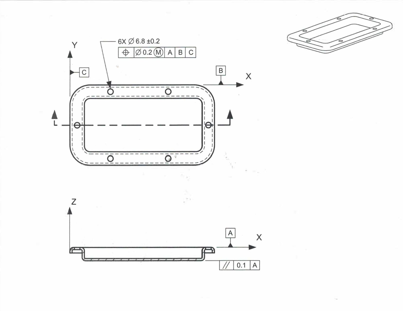 Solved 5. ﻿Draw and dimension the datum target according to | Chegg.com