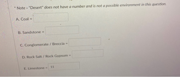 Solved In the image below, 11 different depositional | Chegg.com