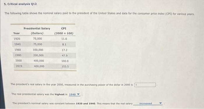 [Solved]: Macroeconomics Chapter 8 The following table show