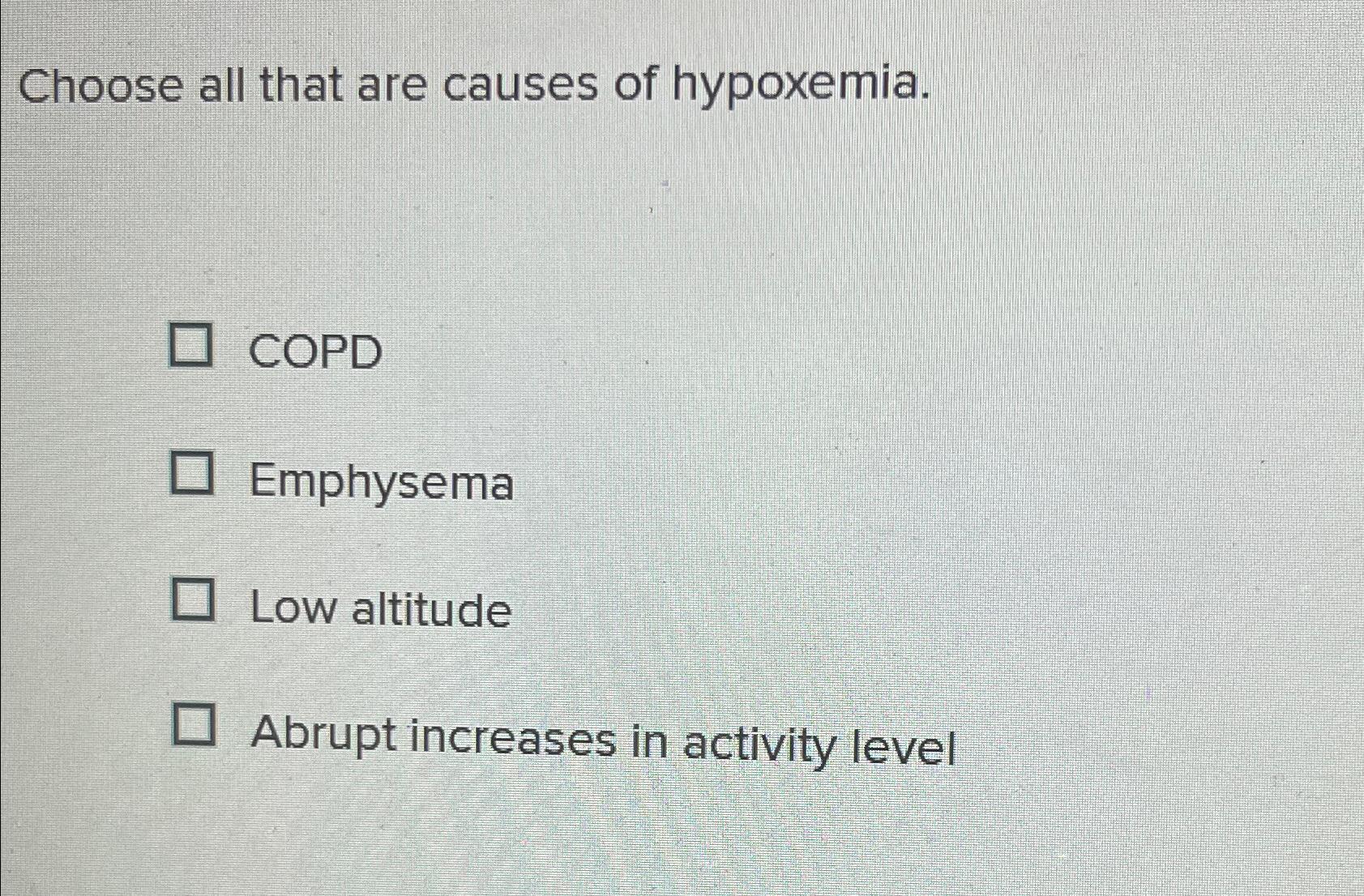 Solved Choose all that are causes of | Chegg.com