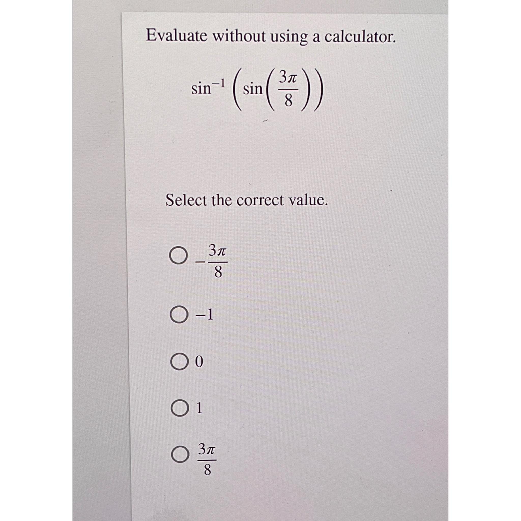 Solved Evaluate without using a | Chegg.com