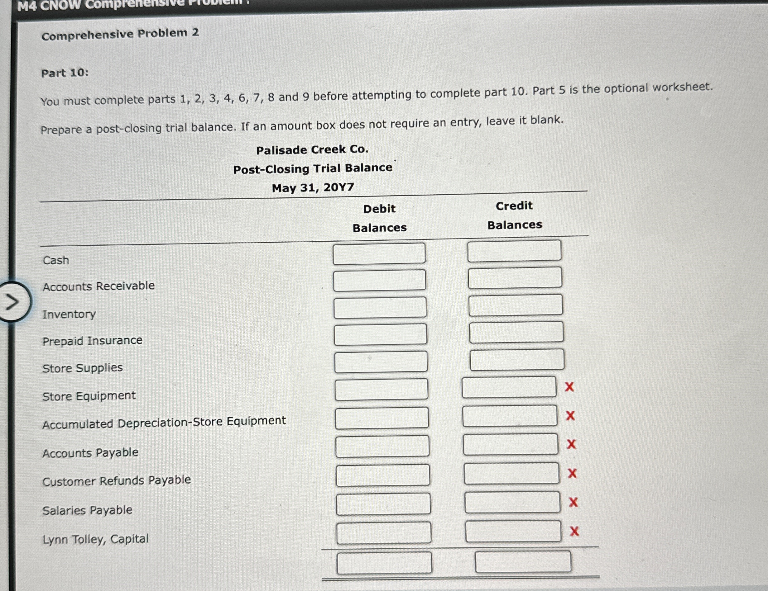 Comprehensive Problem 2Part 10:You must complete | Chegg.com