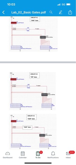 Solved 10:03 . 5G Lab_02_Basic Gates.pdf a G CIRCUIT *AND | Chegg.com