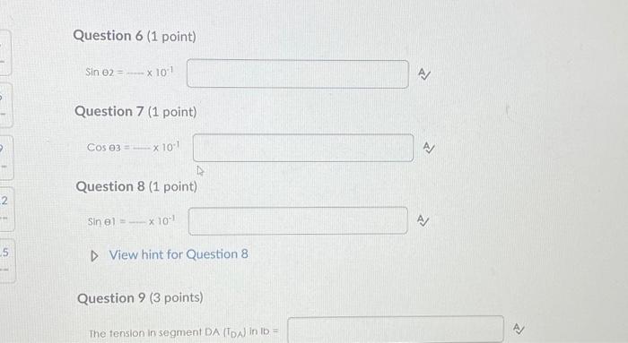 Solved tion 1: The cable supports the loading shown. | Chegg.com