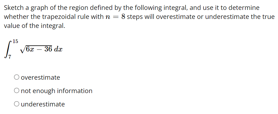 Solved Sketch a graph of the region defined by the following | Chegg.com