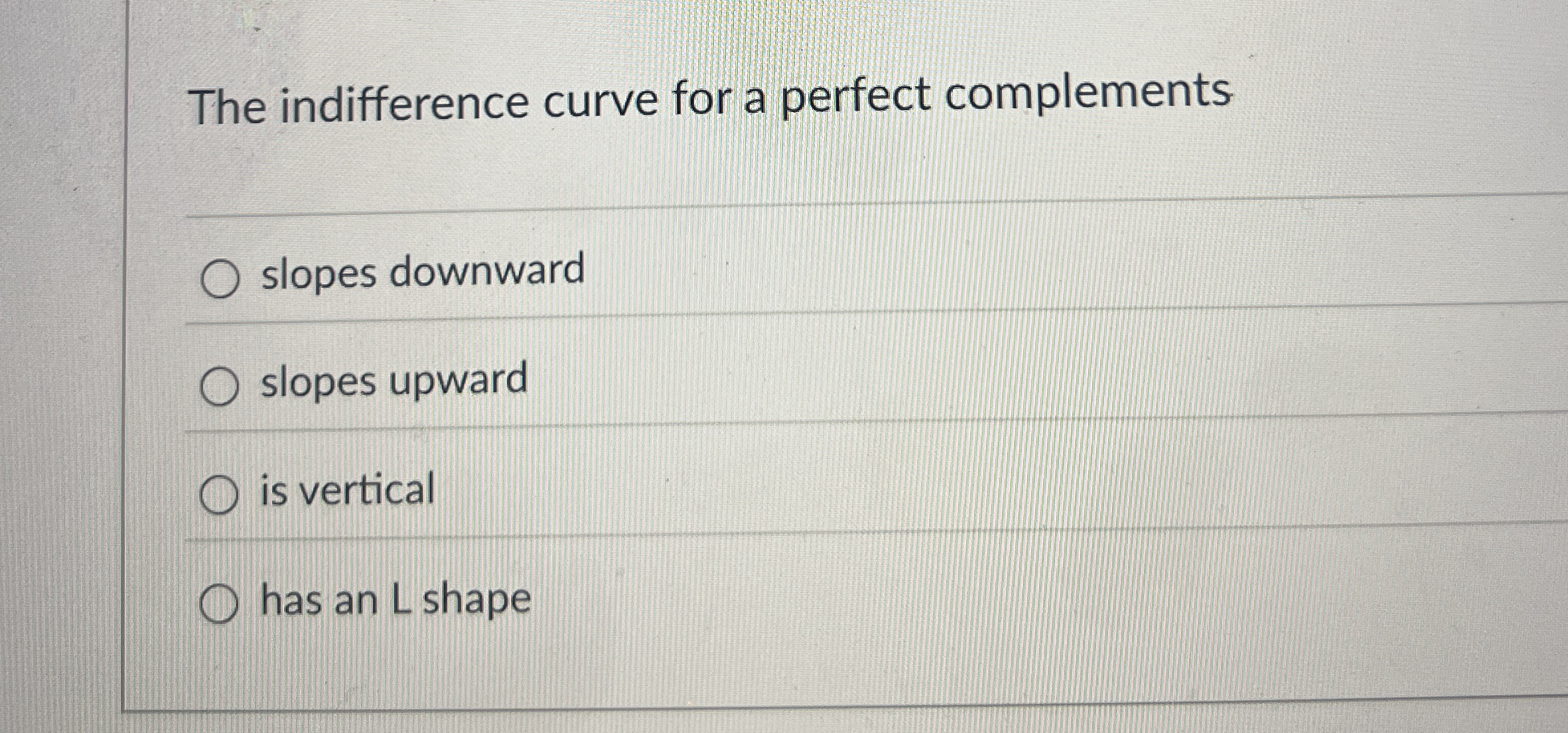 Solved The indifference curve for a perfect | Chegg.com