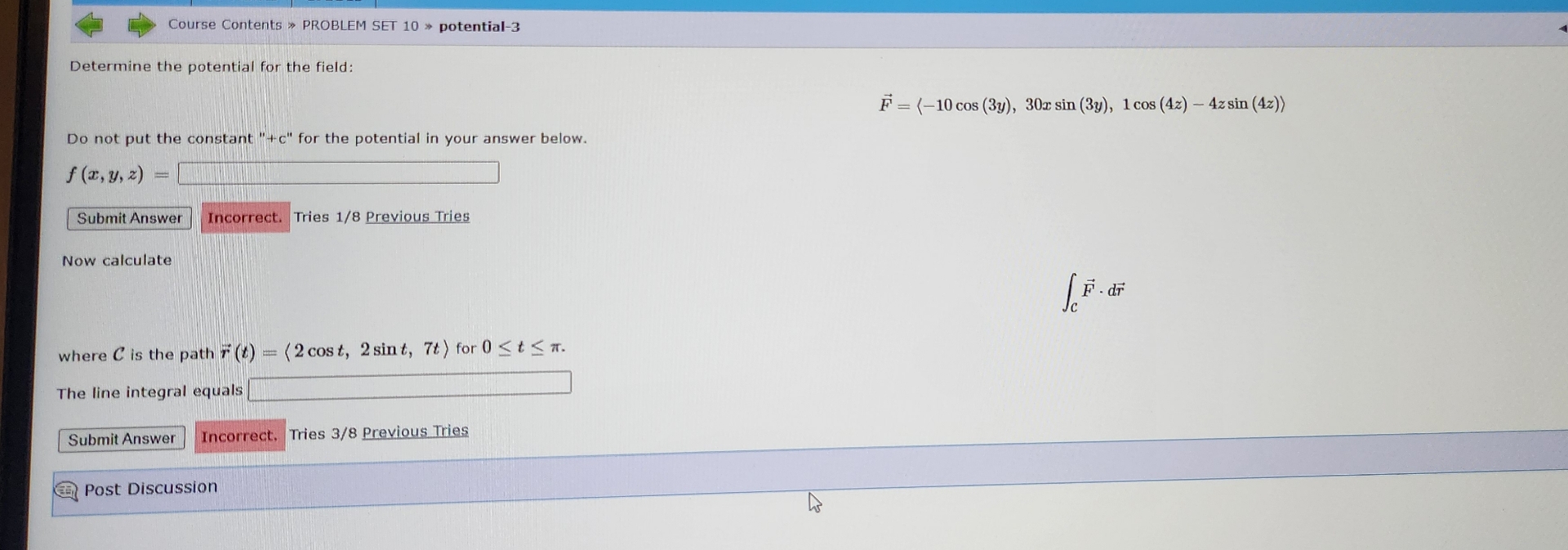 Solved Course Contents ≫ ﻿PROBLEM SET 10** | Chegg.com