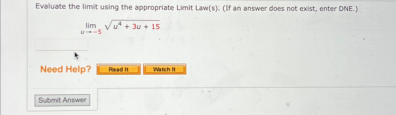 Solved Evaluate the limit using the appropriate Limit | Chegg.com