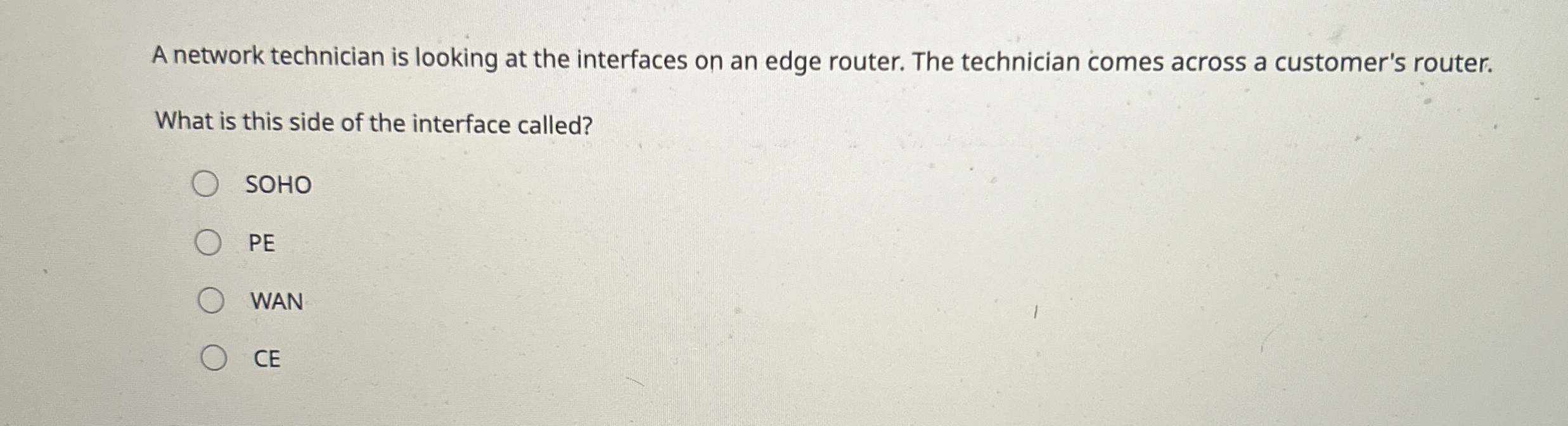 Solved A network technician is looking at the interfaces on | Chegg.com
