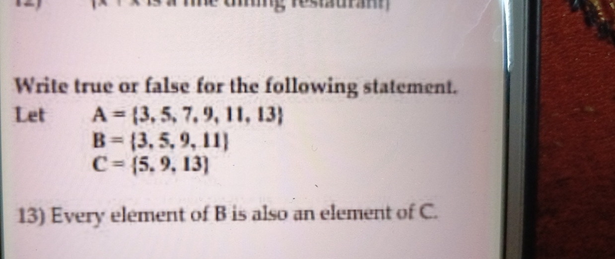 Solved Write true or false for the following | Chegg.com