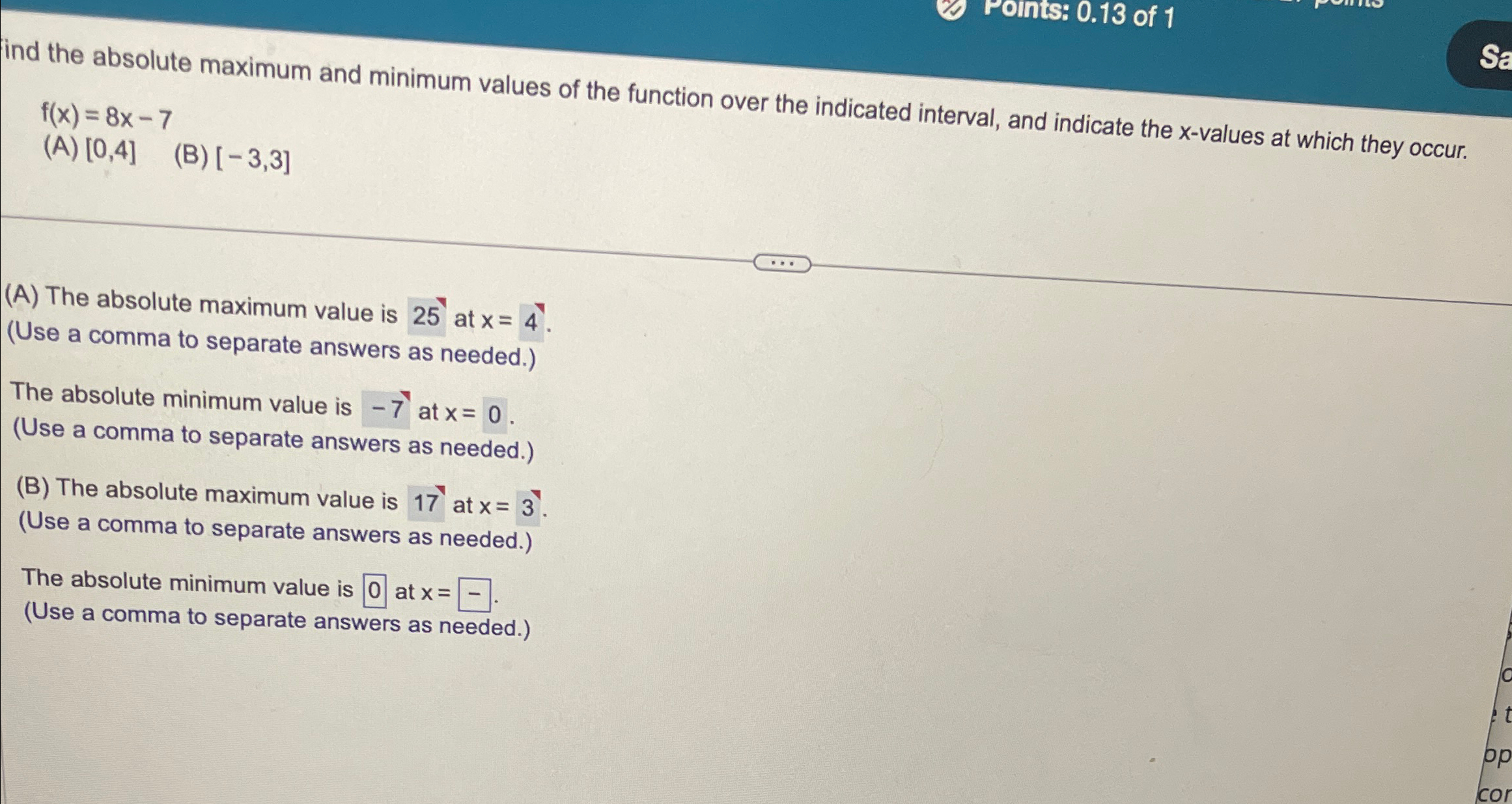Solved Ind The Absolute Maximum And Minimum Values Of The