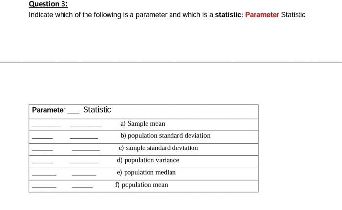 Solved Question 3: Indicate which of the following is a | Chegg.com