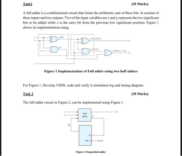 Solved Task 4 [20 Marks Consider the gate-level | Chegg.com