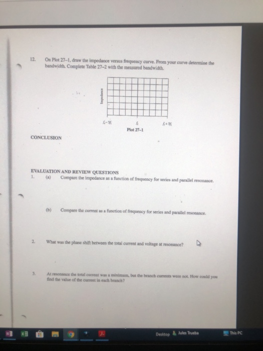 Parallel Resonance Name Date Class READING Floyd, | Chegg.com
