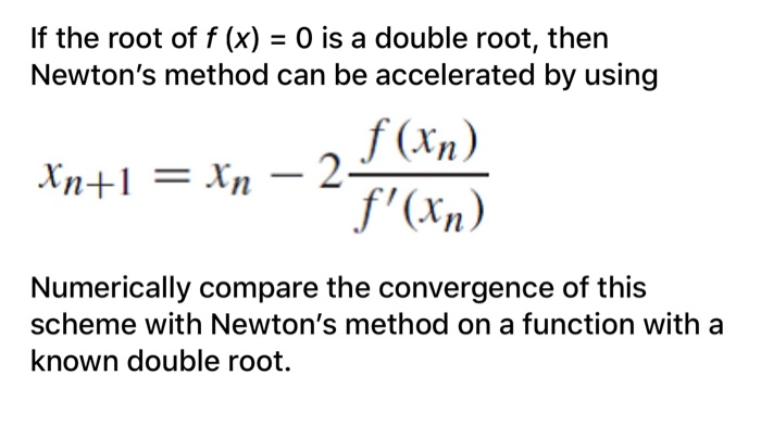 Solved If the root of f (x) = 0 is a double root, then | Chegg.com
