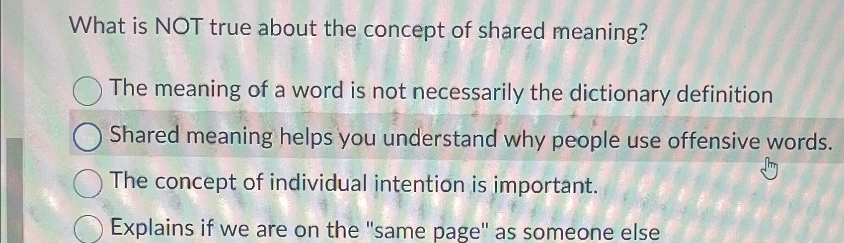 Solved What is NOT true about the concept of shared | Chegg.com