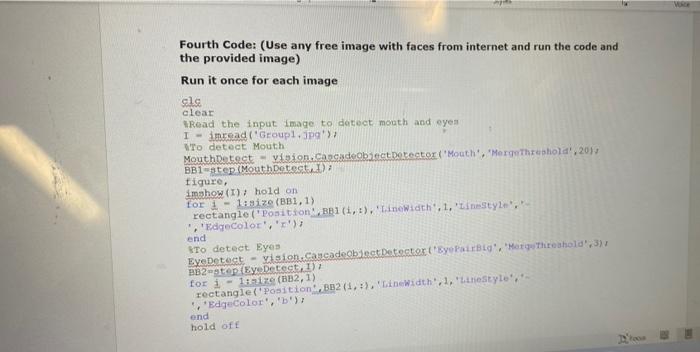 Solved Third Code: (Use any free image from internet and the | Chegg.com