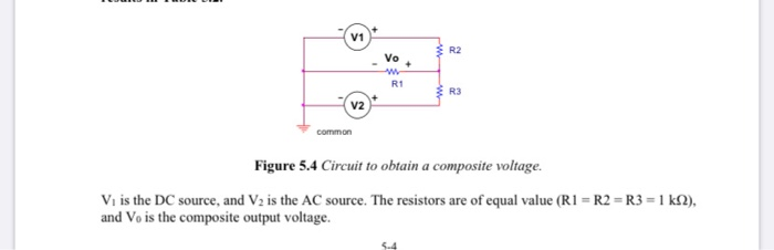 Solved 2. [10 MARKS] A composite voltage (AC superimposed on | Chegg.com