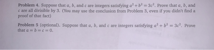 Solved Problem 4. Suppose that a, b, and c are integers | Chegg.com