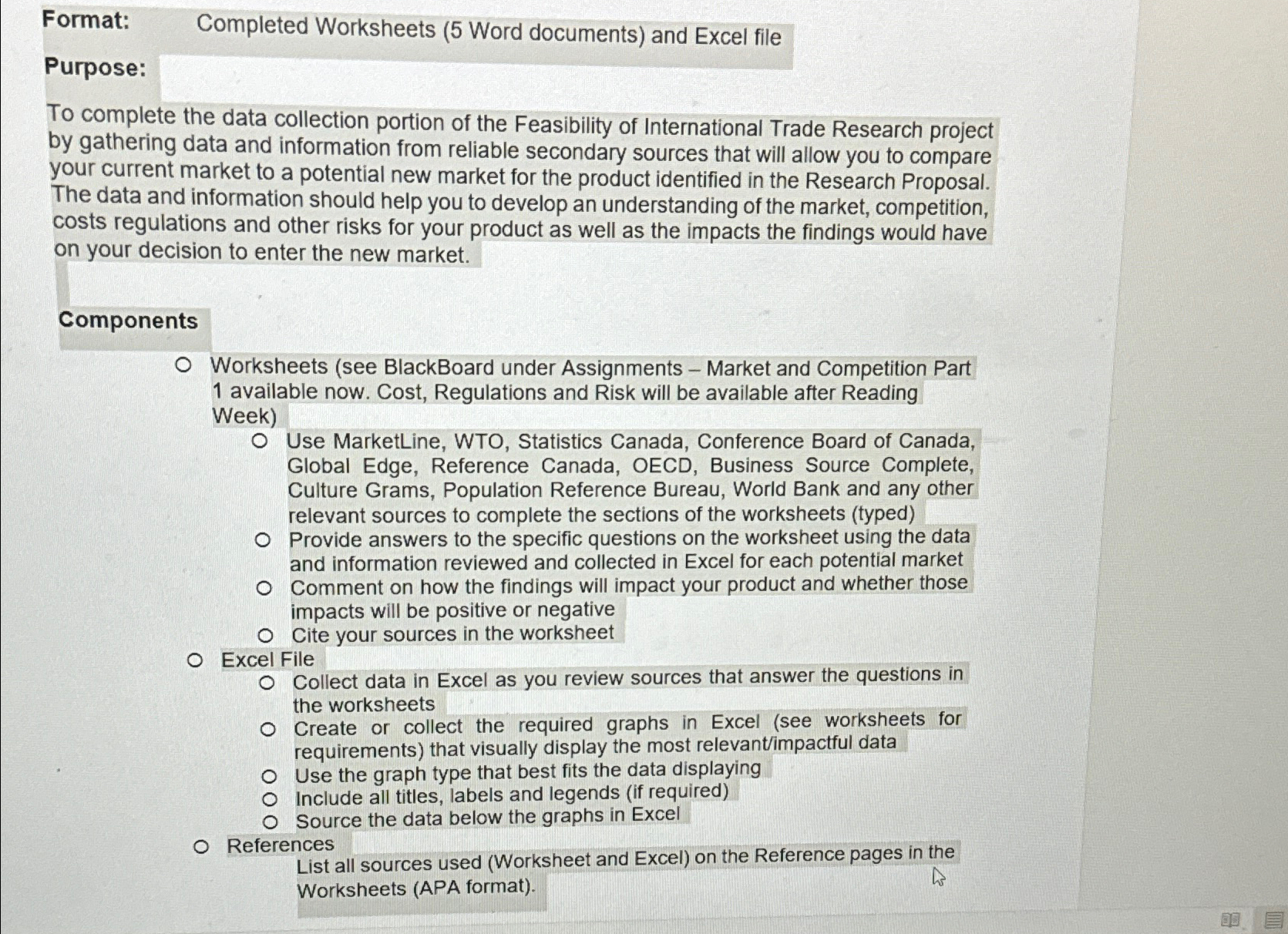 Solved Format:Completed Worksheets (5 ﻿Word documents) ﻿and | Chegg.com