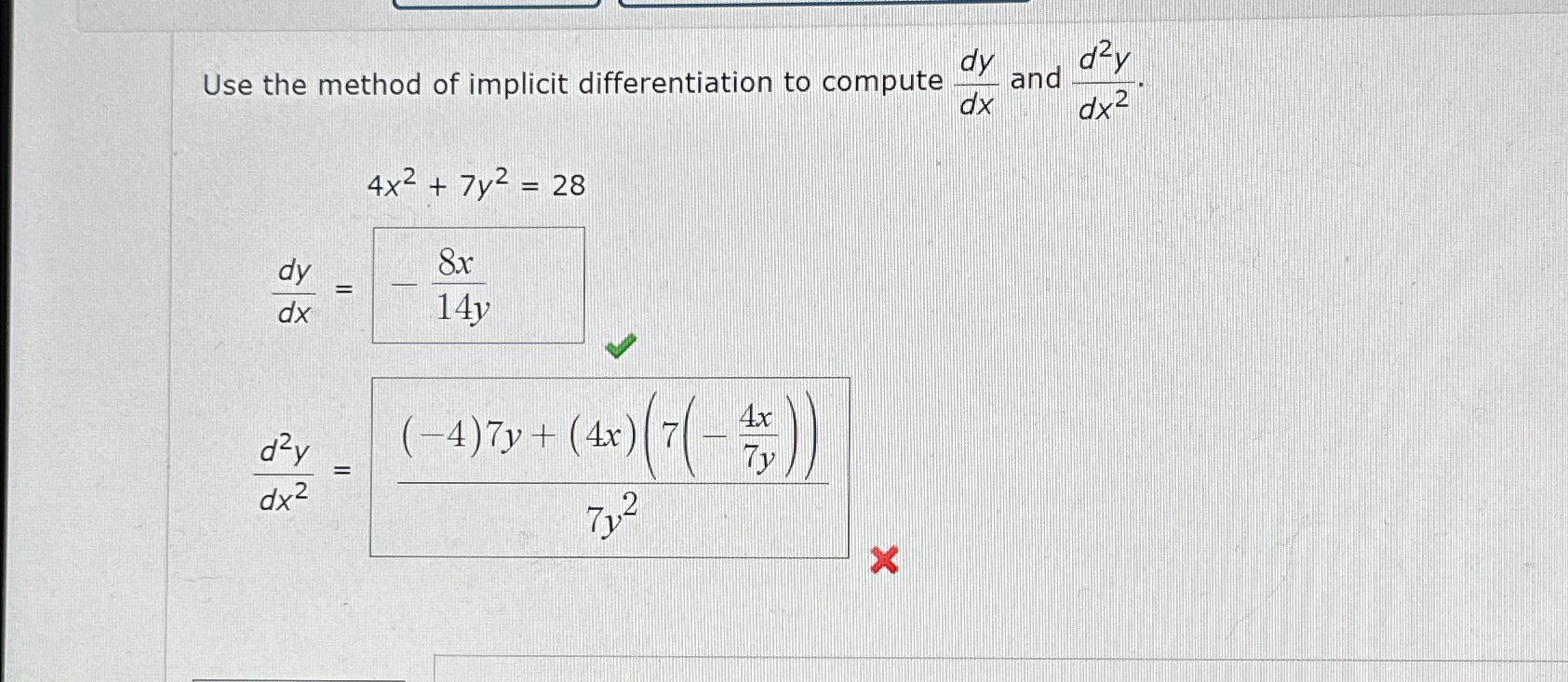Solved Use the method of implicit differentiation to compute | Chegg.com