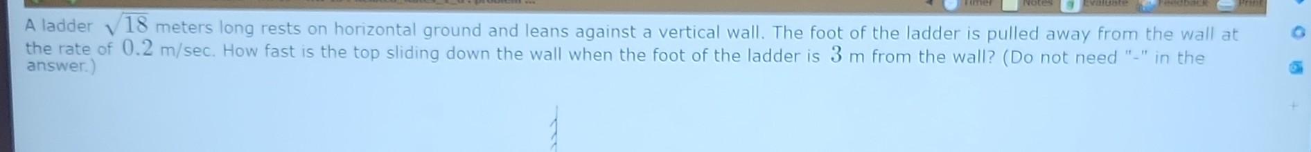 Solved A ladder 18 meters long rests on horizontal ground | Chegg.com