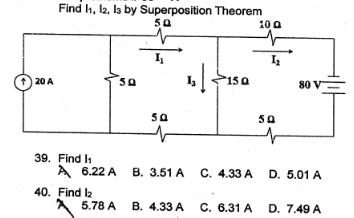Solved Find l1,l2,l3 ﻿by Superposition Theorem. | Chegg.com