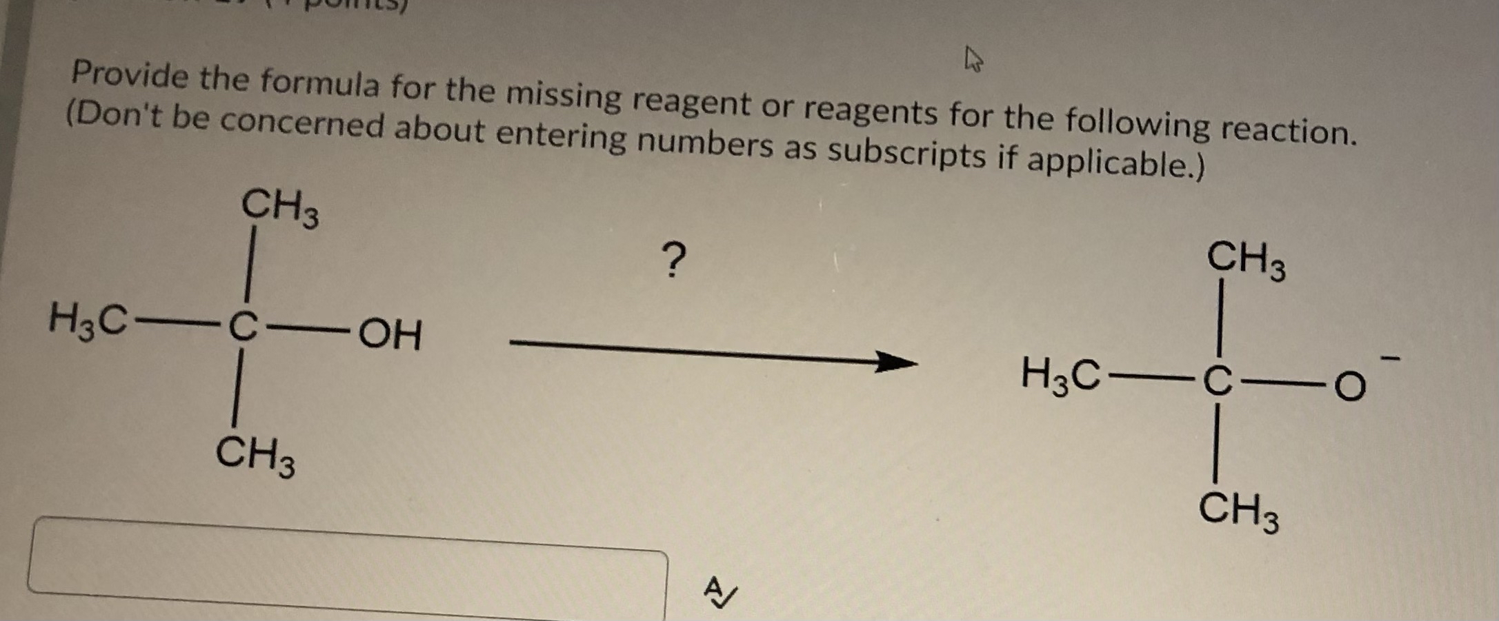 Solved Provide the formula for the missing reagent or | Chegg.com