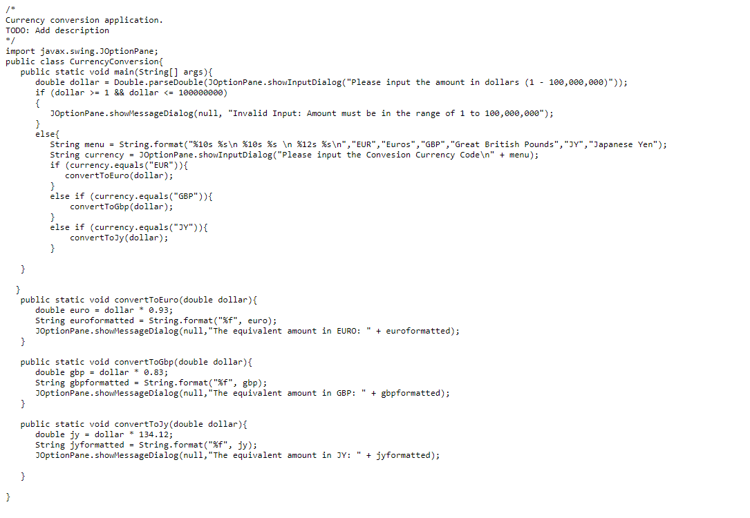Solved I am needing assitance with rewriting the program | Chegg.com
