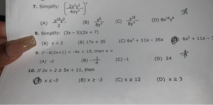 Solved 3 Evaluate 3 Evaluate A 110 1 B 33 C 2237