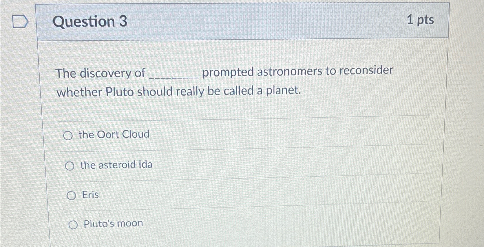 Solved Question 31ptsThe discovery of ﻿prompted | Chegg.com