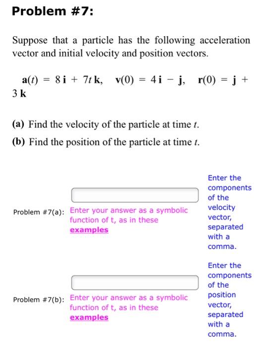 Solved Problem \#7: Suppose that a particle has the | Chegg.com