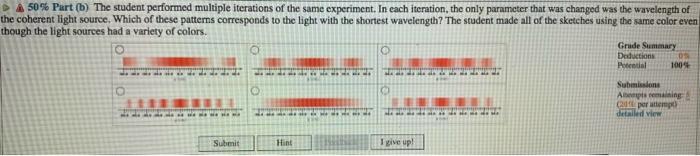 Solved (6\%) Problem 7: In a single-slit diffraction | Chegg.com
