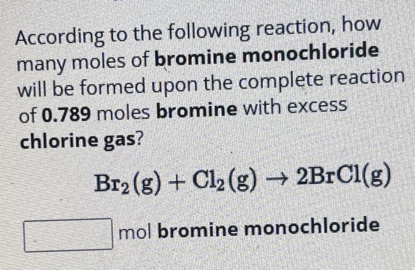 Solved According to the following reaction, how many moles | Chegg.com