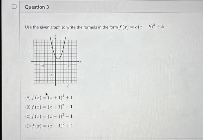 Solved Use the given graph to write the formula in the form | Chegg.com