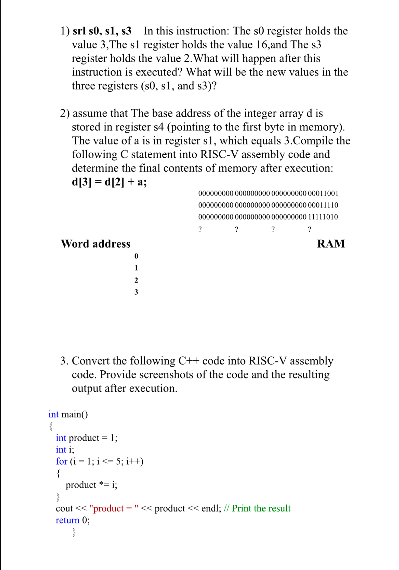Solved Please solve all three questions on paper and send | Chegg.com