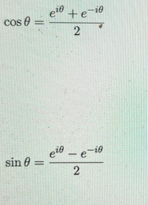[solved] Use Eulers Formula To Show Cos 2ei Ei Sin 2eiei