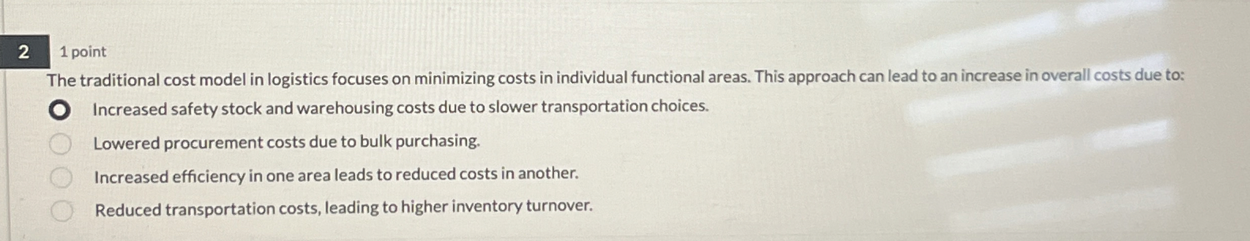 Solved 11 ﻿pointIn the context of customer delivery | Chegg.com